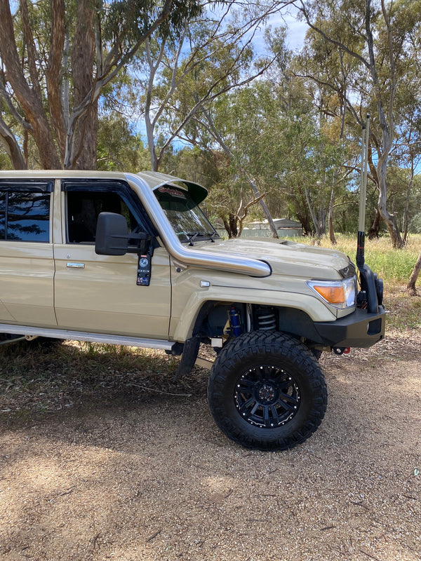 Toyota Landcruiser 79 Series 5”Low Cut TWIN Snorkels – Knight Fabrication