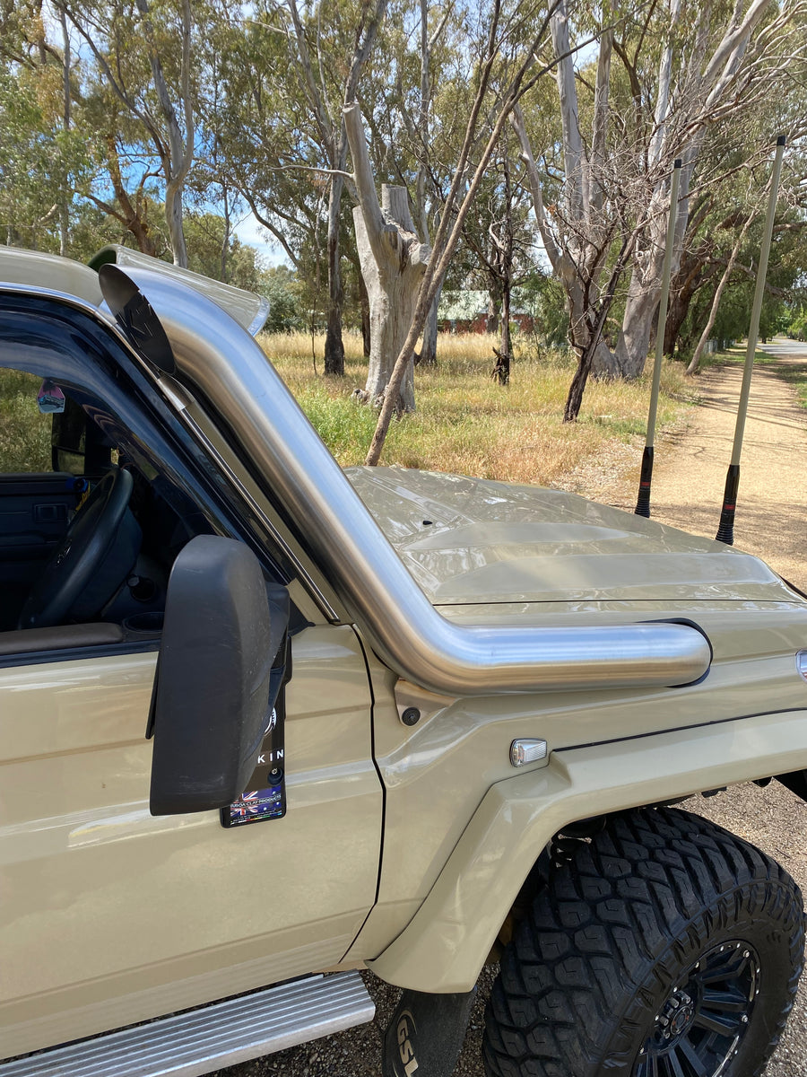 Toyota Landcruiser 79 Series 5”Low Cut TWIN Snorkels – Knight Fabrication