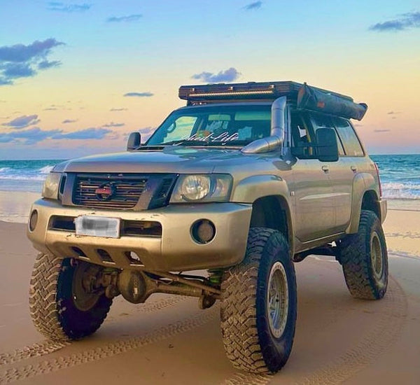 GU Patrol 5" TWIN Bonnet Entry Snorkels + Air box Package – Knight ...