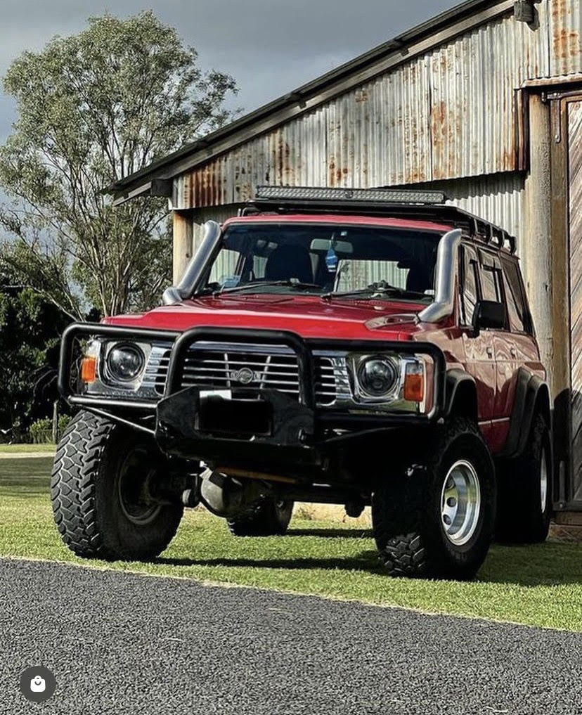 GQ Patrol 4" TWIN Low Cut Bonnet Entry Snorkels – Knight Fabrication