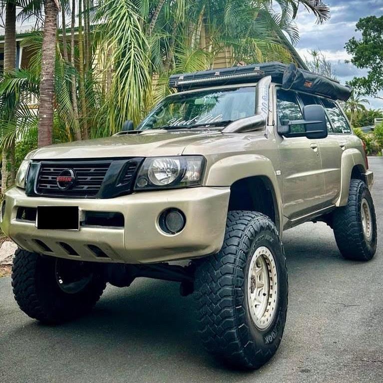 GU Patrol 5" Bonnet Entry Snorkel + Air box Package – Knight Fabrication