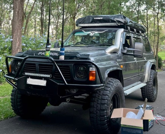 GQ Patrol 5” Low Cut Bonnet Entry Snorkel + Air box Package – Knight ...