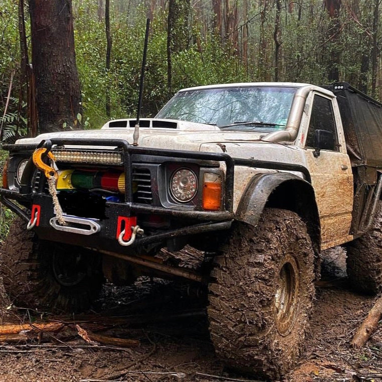 GQ Patrol 4" Low Cut Bonnet Entry Snorkel + Air box Package – Knight ...