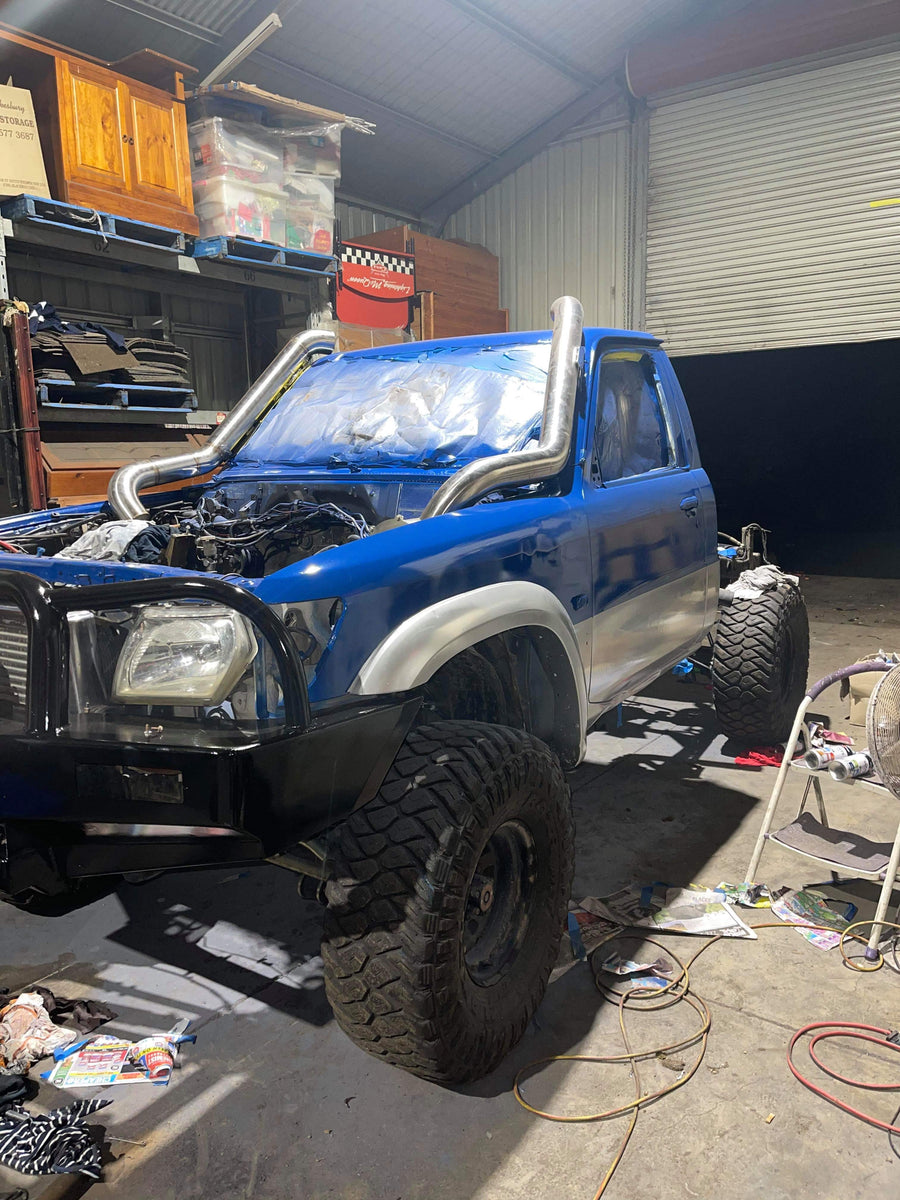 GU Patrol 4" TWIN Bonnet Entry Snorkels + Air box Package – Knight ...