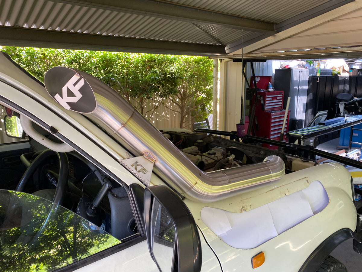 Toyota 80 Series 4" Low Cut Bonnet Entry Snorkel – Knight Fabrication